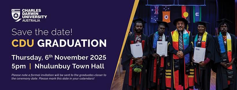 CDU Graduation ceremony | Nhulunbuy Corporation